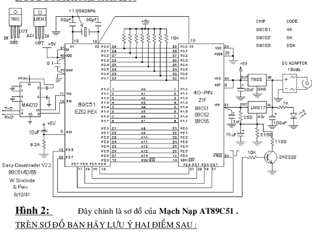 Tài liệu Mô tả cấu trúc phần cứng của vi điều khiển 8951 pdf