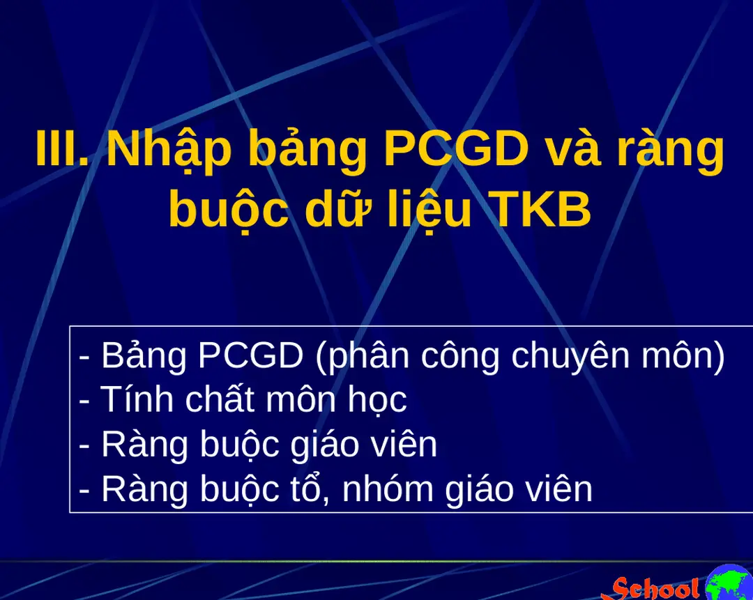 HỘI THẢO Các tính năng mới nhất của phần mềm TKB 8.0