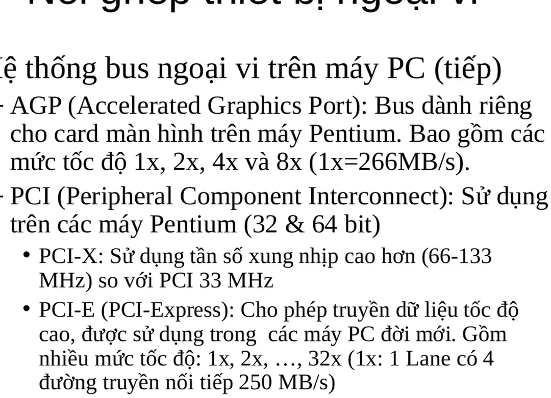 Hệ thống IO(Input Output System)