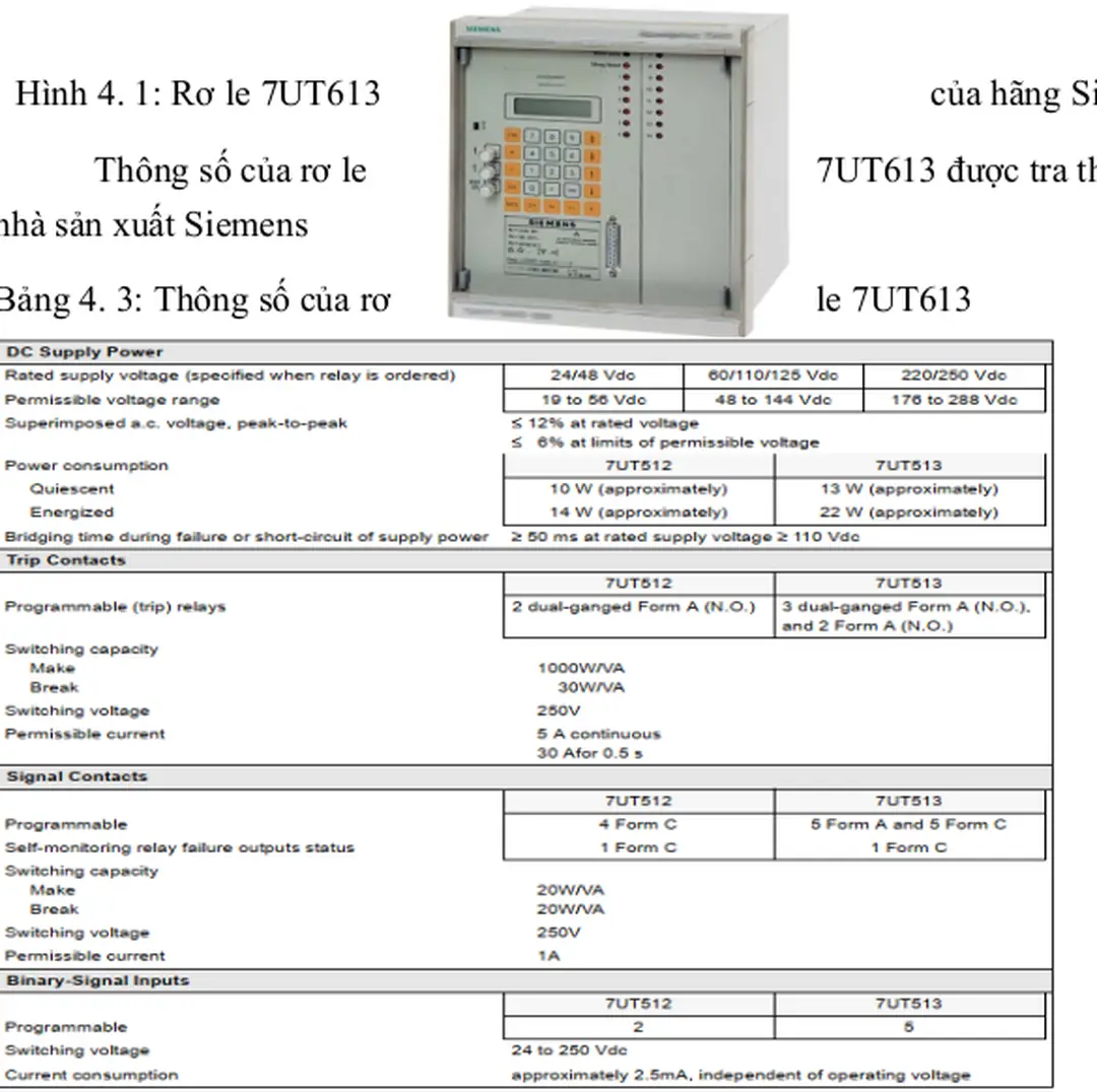 ĐỒ án rơ LE dự KIẾN PHƯƠNG THỨC bảo vệ RƠLE CHO máy BIẾN áp t1 và t2
