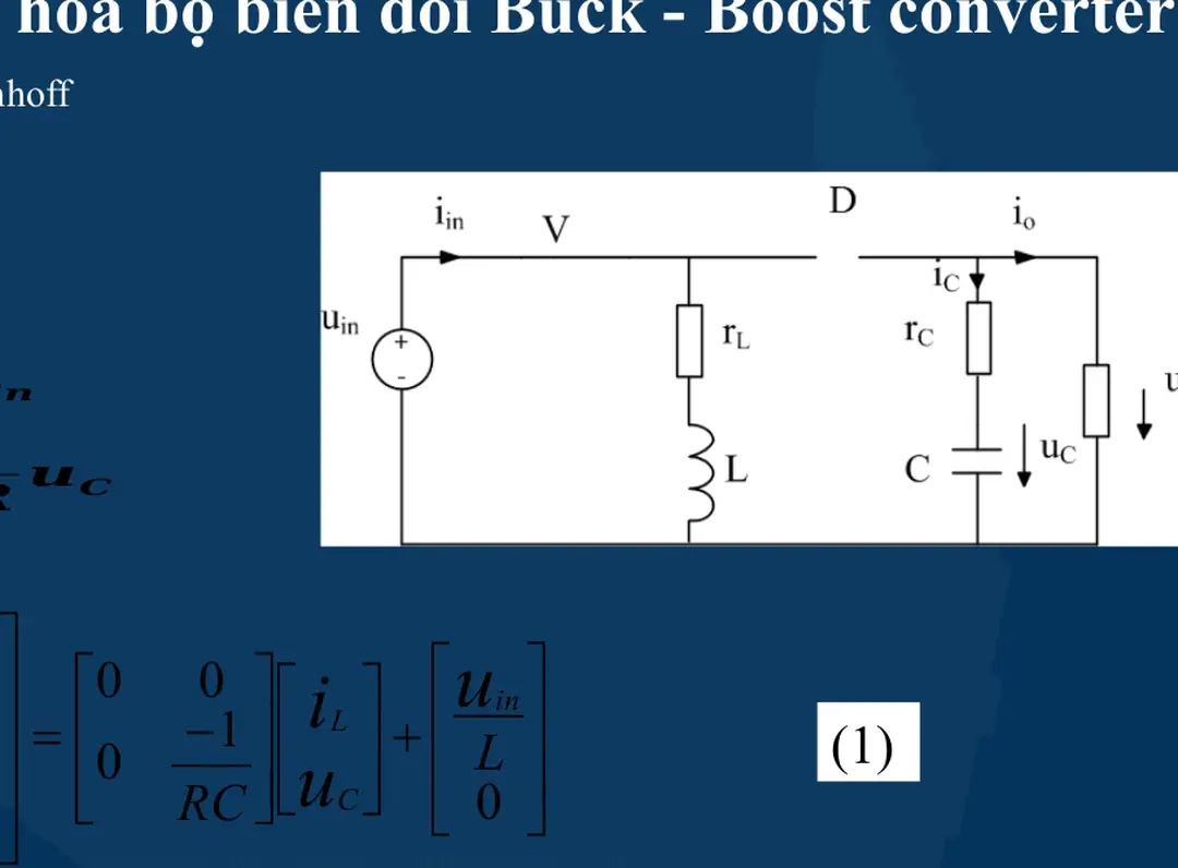 Thiết kế mạch vòng điều khiển cho bộ biến đổi buck boost theo phương ...