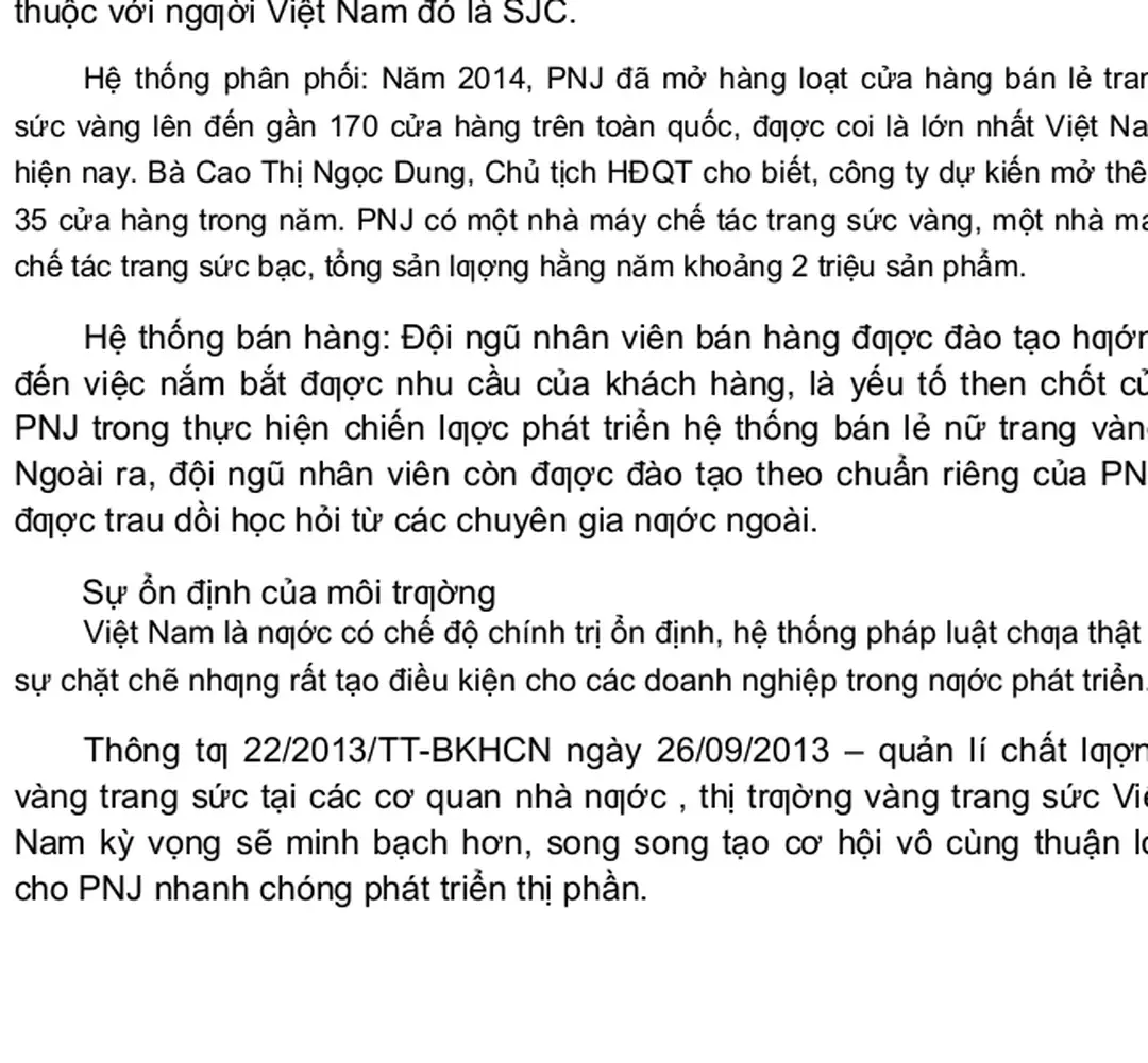 TIỂU LUẬN CHIẾN lược KINH DOANH n TRANG VÀNG c ữ ủa CÔNG TY c n VÀNG b ổ PHẦ ạc đá QUÝ PHÚ NHU n