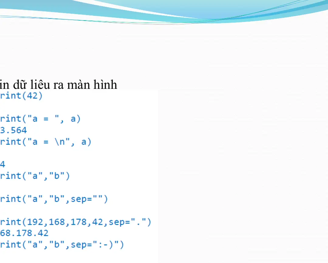 Ngôn ngữ lập trình Python Cấu trúc và cú pháp