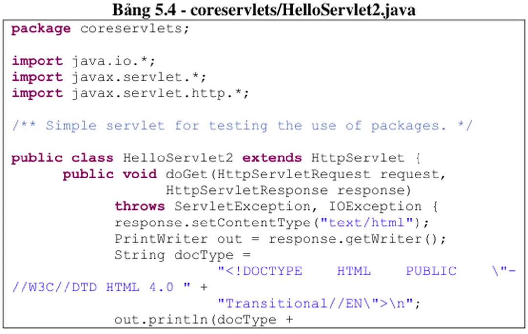 Giáo trình lập trình Web với Servlet và JSP - Đặng Thanh Dũng