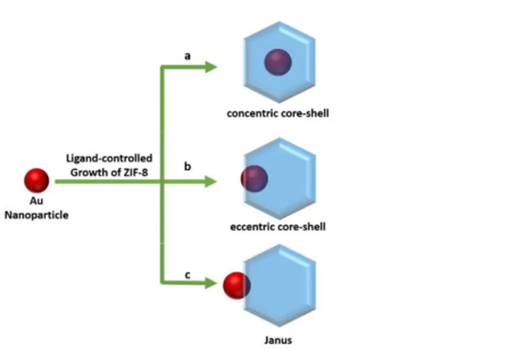NGHIÊN CỨU TỔNG HỢP HẠT NANO VÀNG ZIF-8 CÓ CẤU TRÚC JANUS