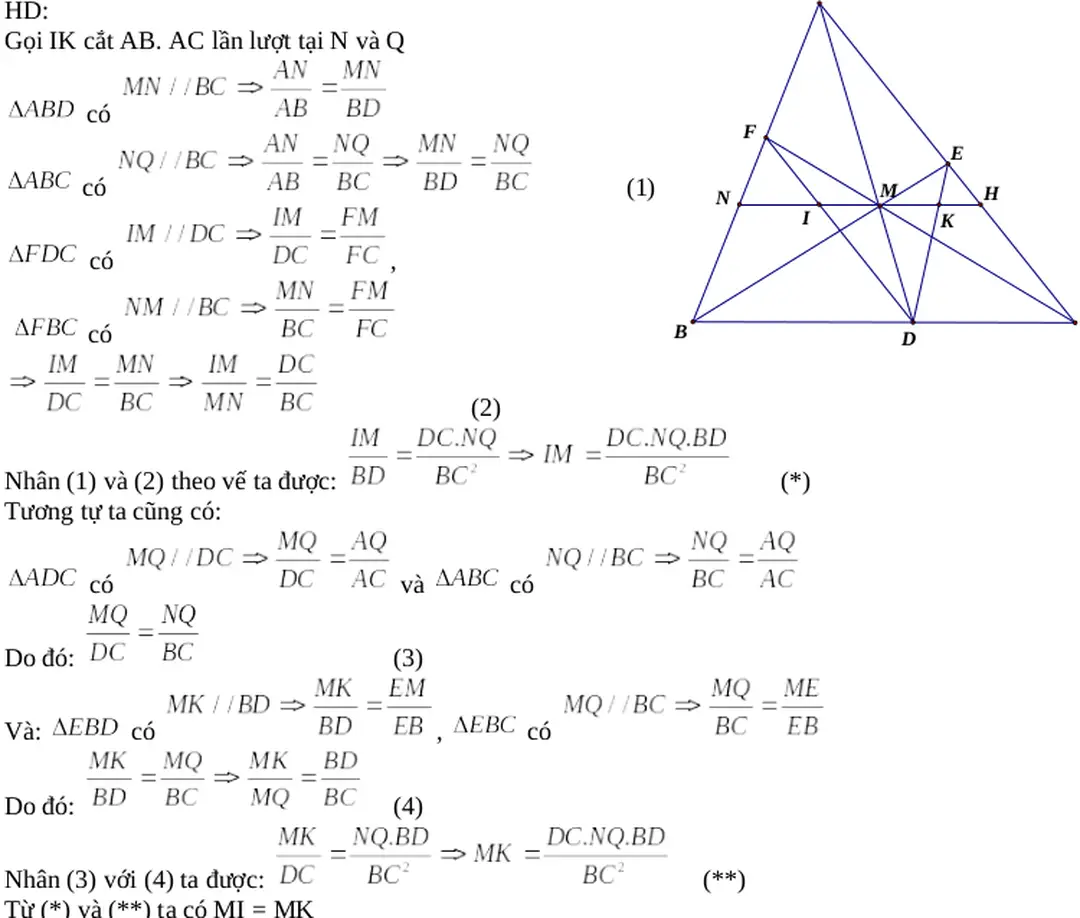 Chuyên Đề Tam Giác Đồng Dạng Bồi Dưỡng HSG Toán 8 Có Lời Giải Chi Tiết