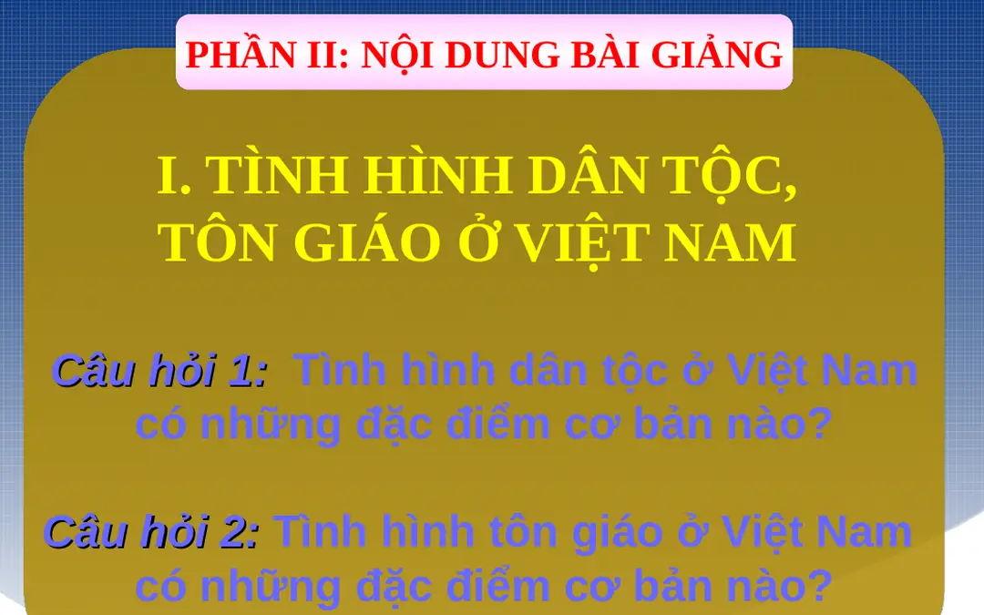 QP-AN: DAN TOC, TON GIAO