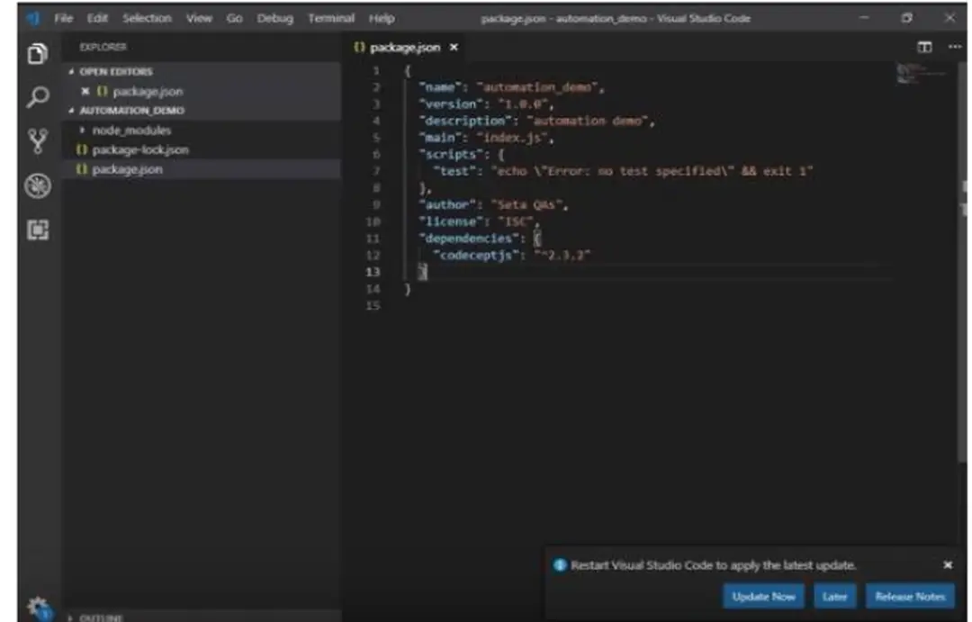 Nghiên cứu và ứng dụng kiểm thử tự động sử dụng puppeteer CodeceptJS cho công ty TNHH seta ...