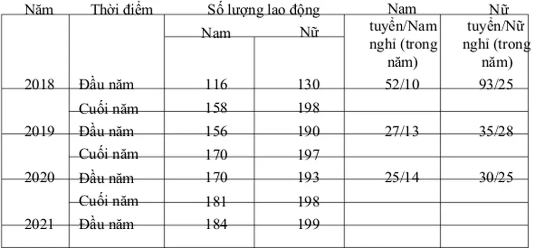 ĐỀ án KINH DOANH 1 PHÂN TÍCH HO NG PHÒNG NHÂN s ạt độ ự CÔNG TY TNHH IN BDT VI t NAM