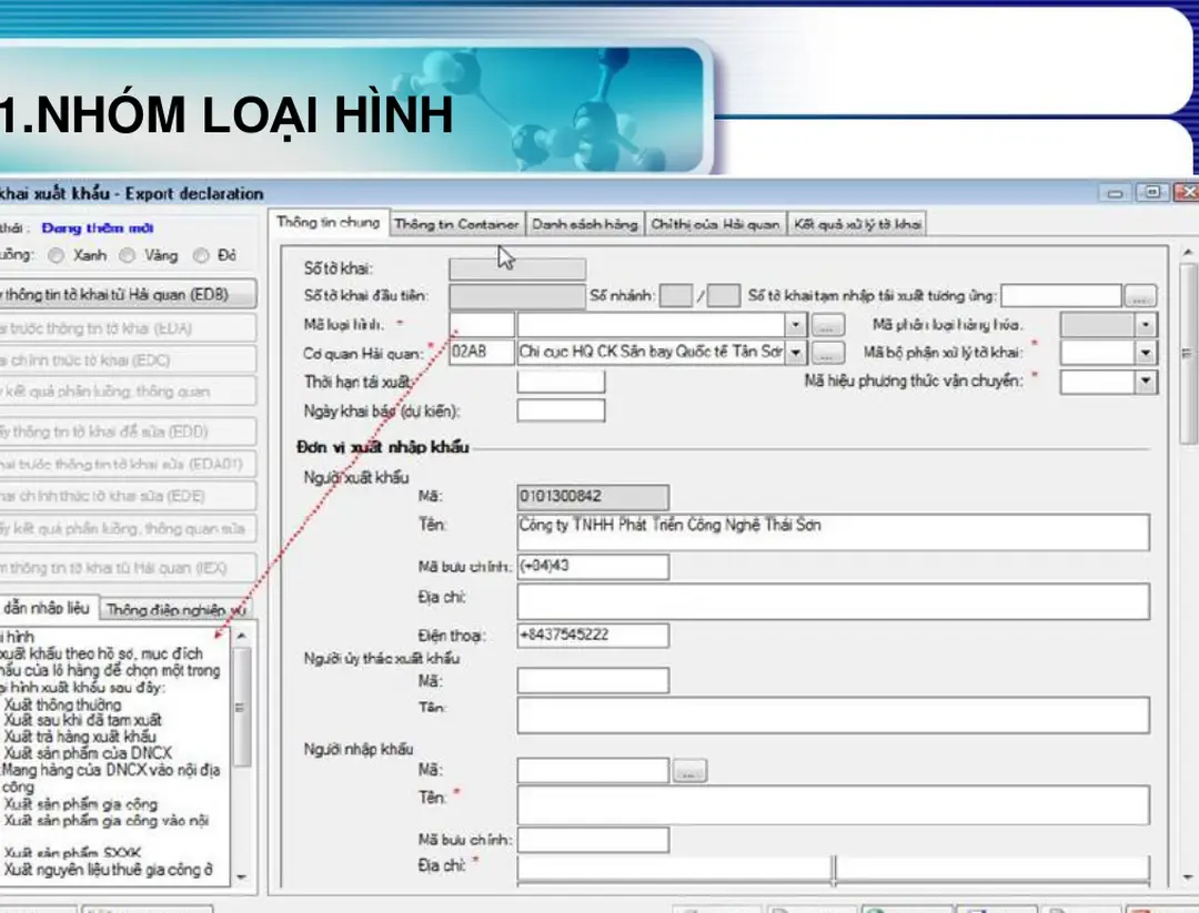 HƯỚNG DẪN PHẦN MỀM KHAI BÁO HẢI QUAN ECUS5 SỬ DỤNG PHẦN MỀM ECUS5VNACCS