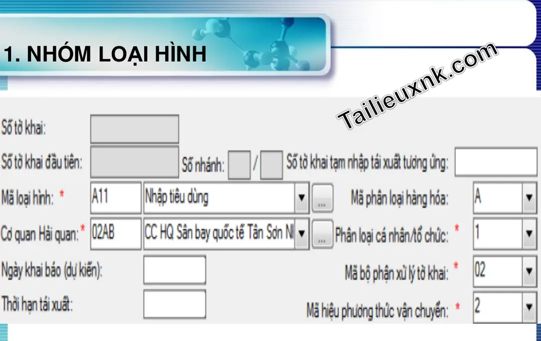 HƯỚNG DẪN PHẦN MỀM KHAI BÁO HẢI QUAN ECUS5 SỬ DỤNG PHẦN MỀM ECUS5VNACCS