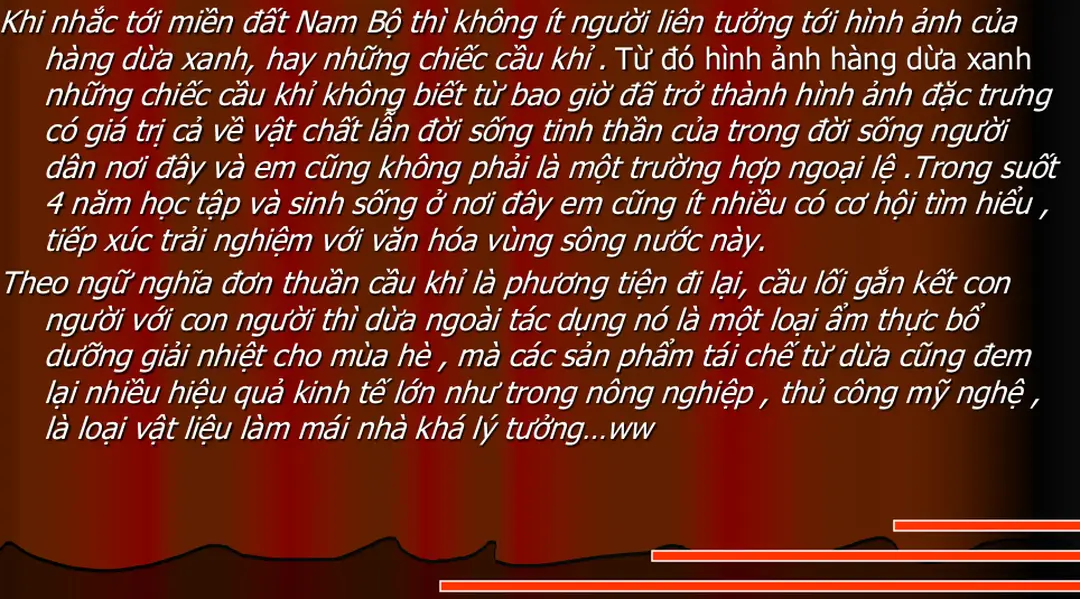 Đồ án Nội thất nhà hàng Resort Nam Bộ