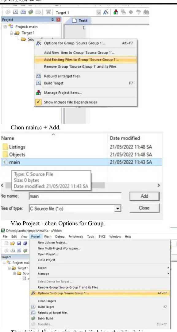 MÔN kỹ THUẬT lập TRÌNH TRONGCƠĐIỆNTỬ thiết kế mạch và mô phỏng bộ đèn giao thông ở ngã tư có tín ...