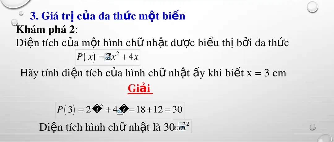 Bài giảng Toán 7 chương 7 bài 2 sách Chân trời sáng tạo: Đa thức một biến