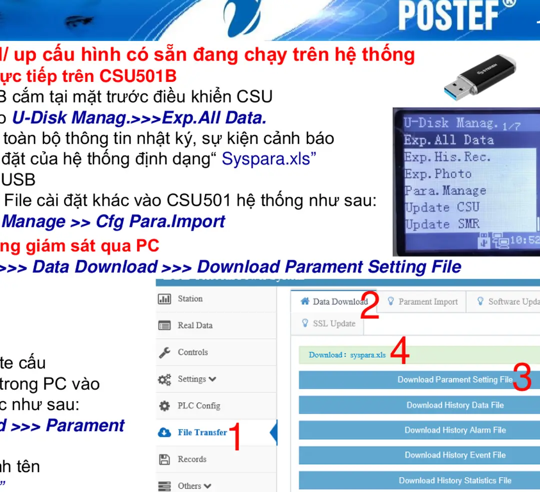 Hướng dẫn vận hành nguồn POSTEF
