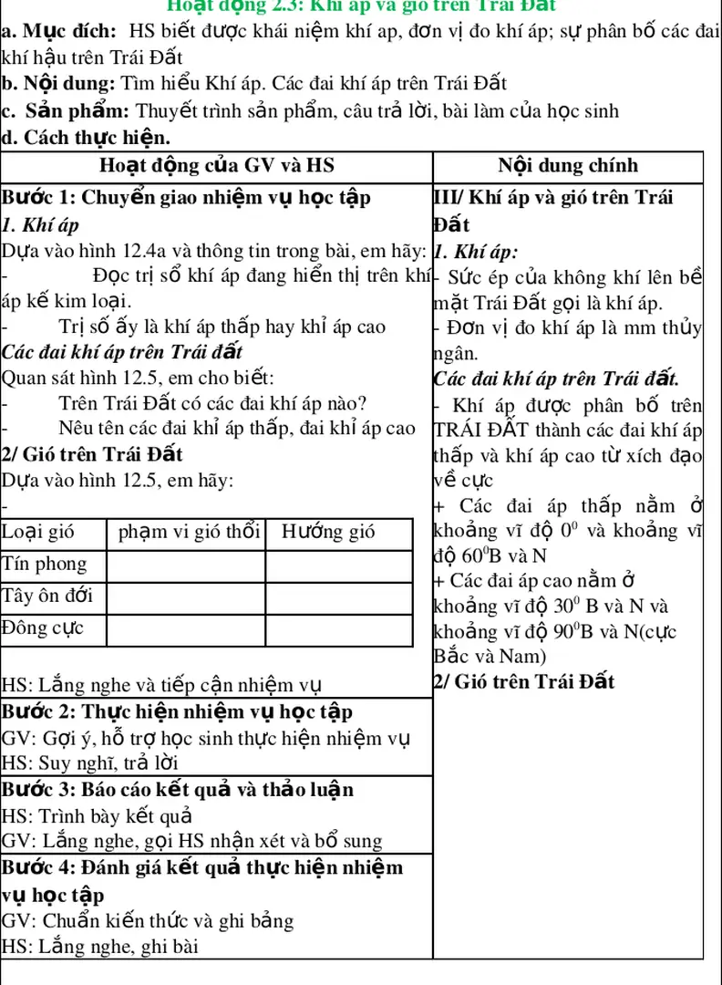 Giáo án Địa lí lớp 6 sách Chân trời sáng tạo (Trọn bộ cả năm)