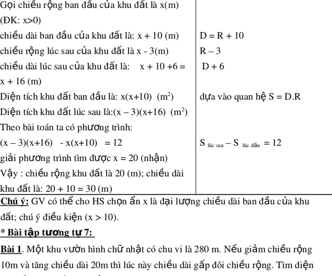 Sáng kiến kinh nghiệm THCS: Hướng dẫn học sinh giải bài toán bằng cách lập phương trình