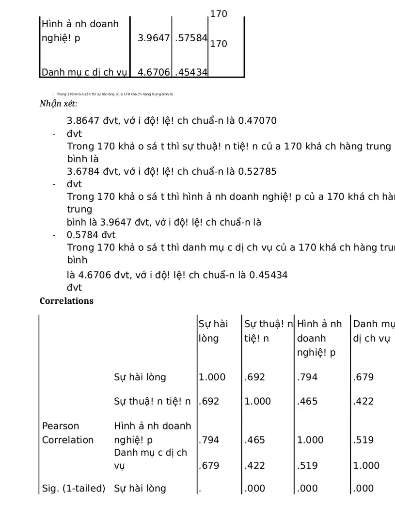 TIỂU LUẬN môn học môn PHÂN TÍCH dữ LIỆU TRONG KINH DOANH