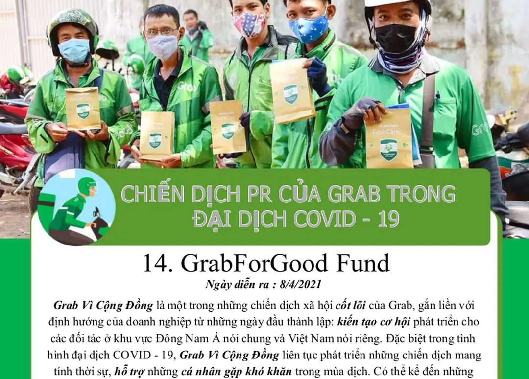 (TIỂU LUẬN) DỊCH CHIẾN PR của GRAB TRONG đại DỊCH COVID 19 HOẠCH PR của ...