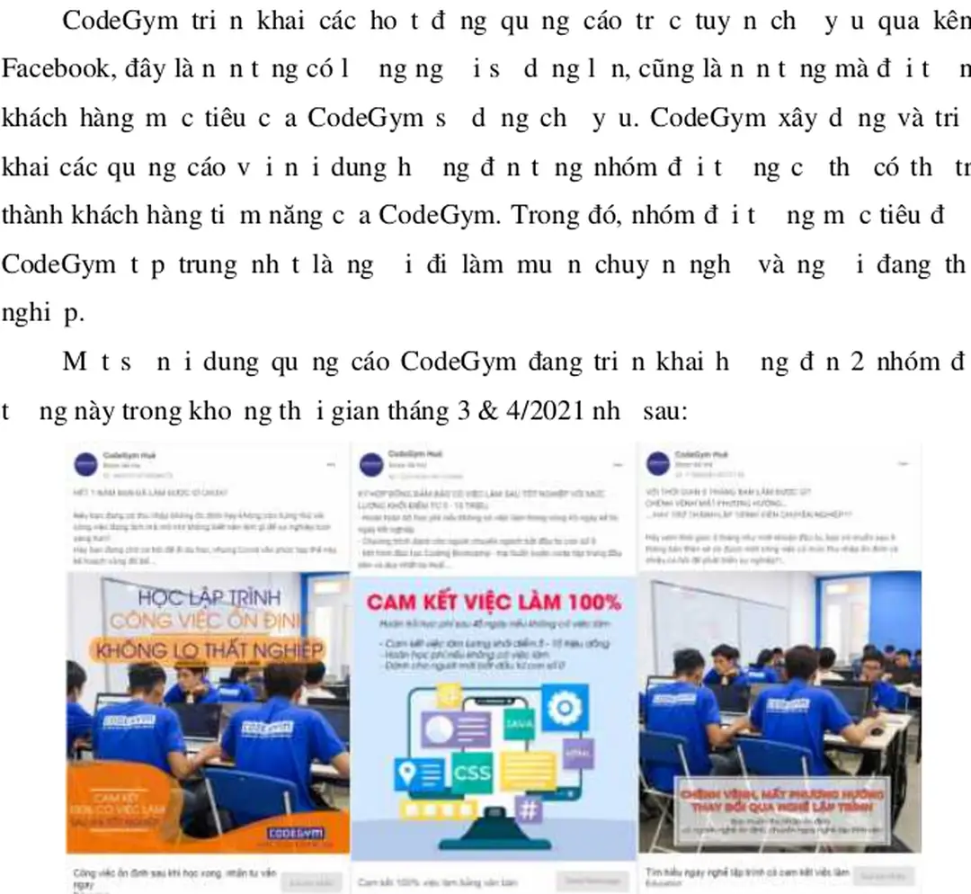 Khóa luận tốt nghiệp marketing vận dụng mô hình aida trong đánh giá hoạt động quảng cáo trực ...