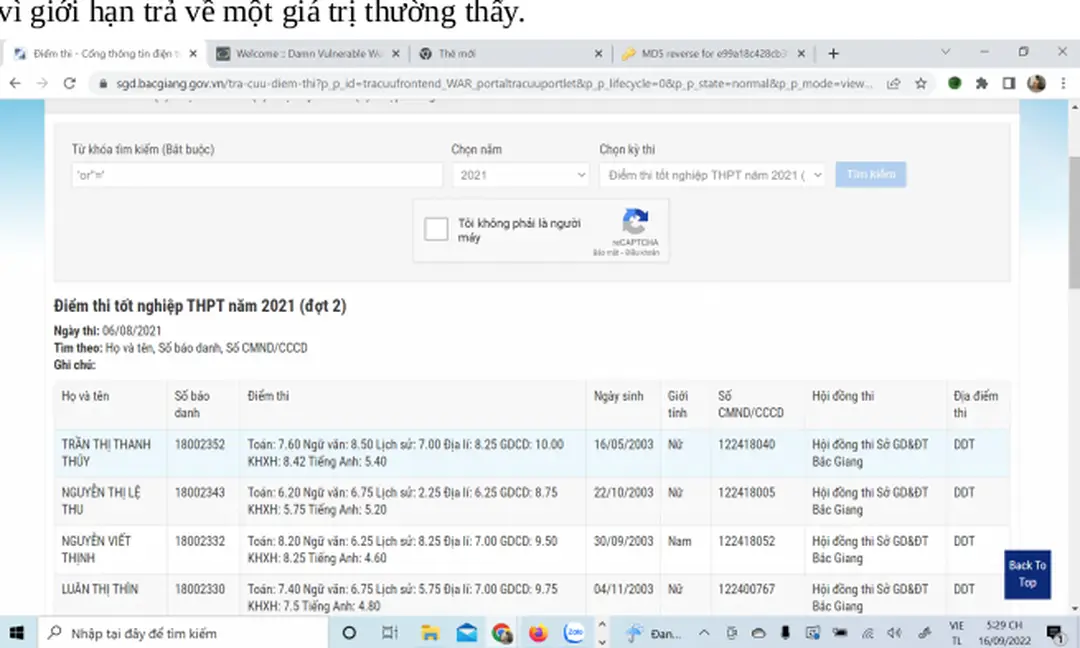 Đồ án mô phỏng tấn công SQL injection vào web server