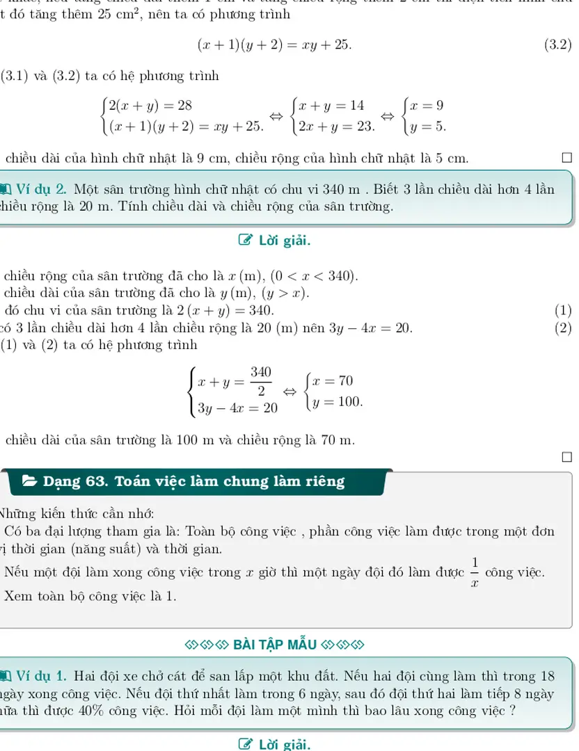 cac dang bai tap he hai phuong trinh bac nhat hai an