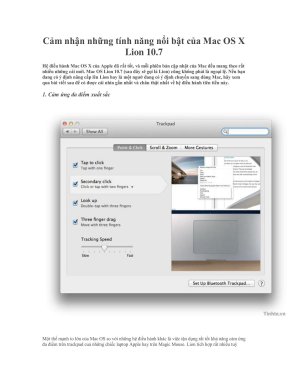 Cảm nhận những tính năng nổi bật của Mac OS x Lion