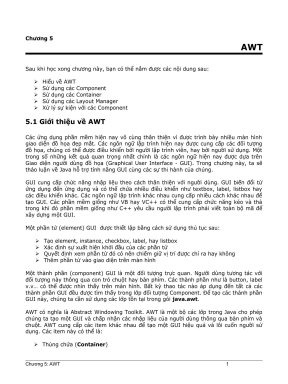 Hướng dẫn sử dụng Checkbox và RadioButton trong AWT