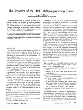 THE structure of the multiprogramming system