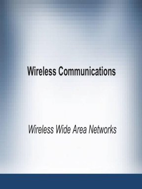 Describe wireless wide area networks (WWANs) and how they are used