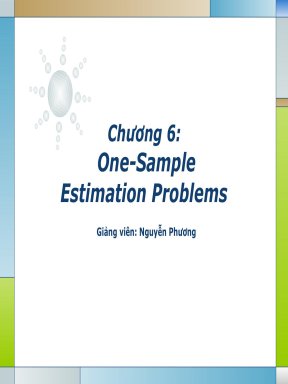 One-Sample Estimation Problems (TOÁN)