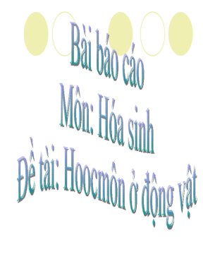 hooc mon ở động vật