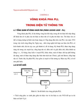 Vòng khóa pha PLL trong điện tử thông tin