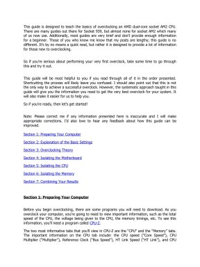Overclocking Guide - AMD Socket AM2