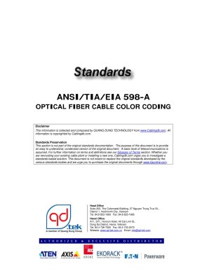 Tài liệu Cabling Standard - TIA 598 A - FO Cable Color Coding doc