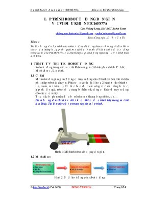 LẬP TRÌNH ROBOT TỰ ĐỘNG ĐƠN GIẢN VỚI VI ĐIỀU KHIỂN PIC16F877A