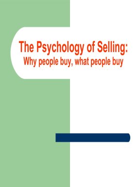 Tài liệu Bài thuyết trình " The Psychology of Selling: Why people buy ...