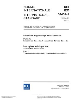 iec 60439-1 low-voltage switchgear and controlgear assemblies - type ...