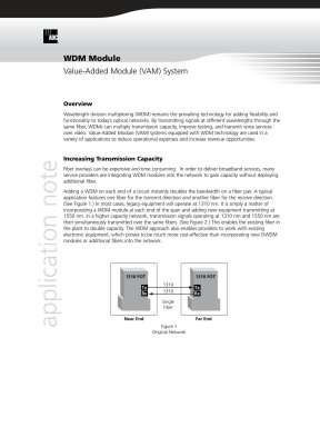 Tài liệu WDM Module Value-Added Module (VAM) System doc