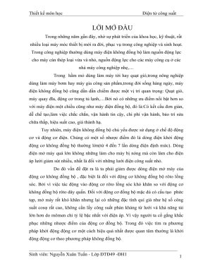 Đồ án khởi động mềm dùng tiristo + diot