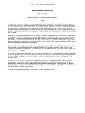 Tài liệu Multidimensional Segmentation ppt