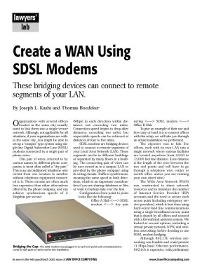Tài liệu Create a WAN Using SDSL Modems pptx
