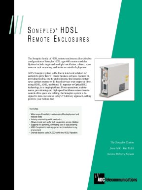 Tài liệu SONEPLEX HDSL R EMOTE ENCLOSURES ppt