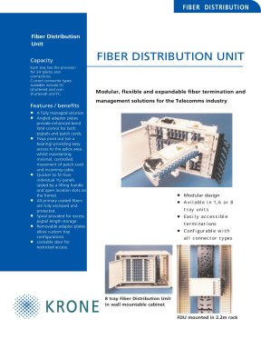 Tài liệu Datasheet - FDU - Fiber Distribution Unit docx