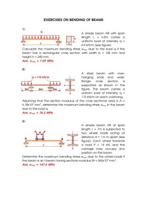 Tài liệu Exercises of bending of beams pptx