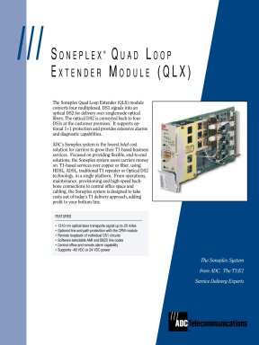 Tài liệu SONEPLEX QUAD LOOP EXTENDER MODULE ppt