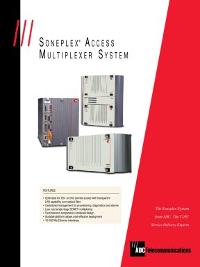 Tài liệu SONEPLEX ACCESS MULTIPLEXER SYSTEM pptx