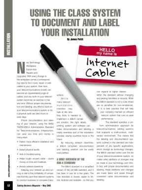 Tài liệu TIA 606 & Cable Labeling techniques pdf