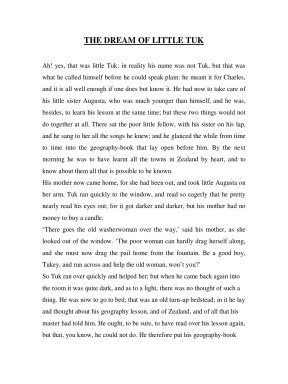 Tài liệu THE DREAM OF LITTLE TUK - truyện cổ Andersen pptx