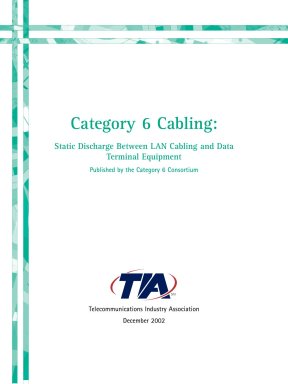 Tài liệu Cabling Standard - TIA - Category 6 - Static discharge bewteen ...